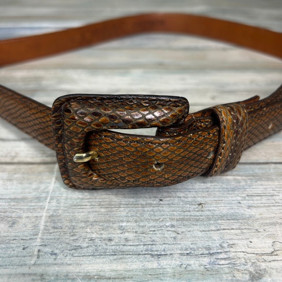 Joan & David | Accessories | Joan David Calfskin Belt Brown Large Usa ...